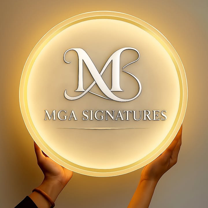 Custom Acrylic backlit Sign for Gloria Angelani – Nova Pro Signs